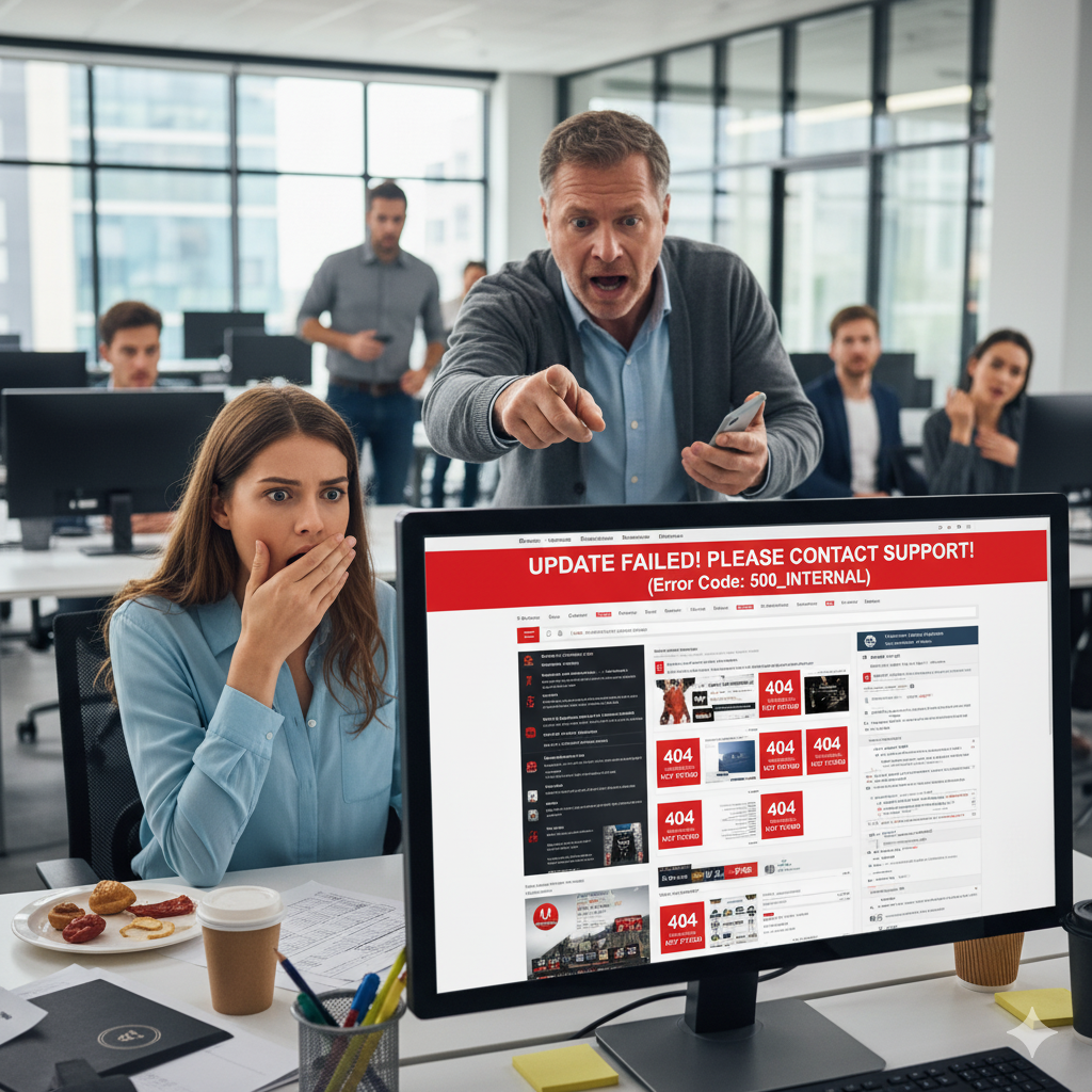 更新ミスの主犯は「情報共有不足」だった 目視漏れより危険な構造的リスクが露呈し、現場の常識が覆る | デジマラボ [Digima Labo] by NpvaSphere(旧チャンキョメ)